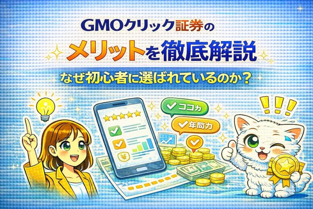 GMOクリック証券のメリットを徹底解説｜なぜ初心者に選ばれているのか？ | 生活を豊かにする3つの投資